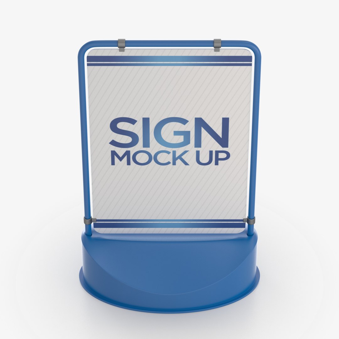 Swing Sign 3D - TurboSquid 1329022