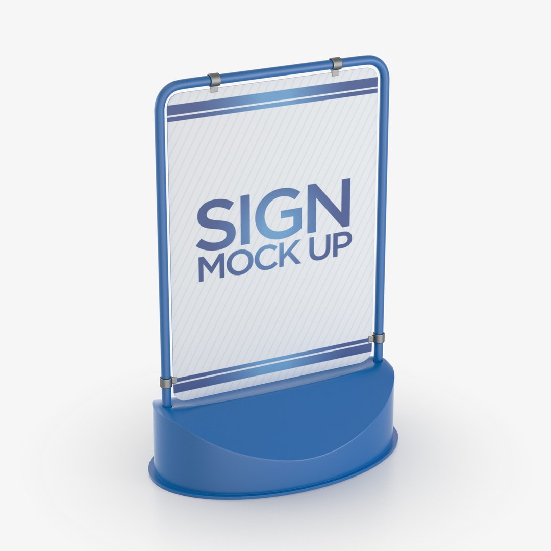 Swing Sign 3D - TurboSquid 1329022