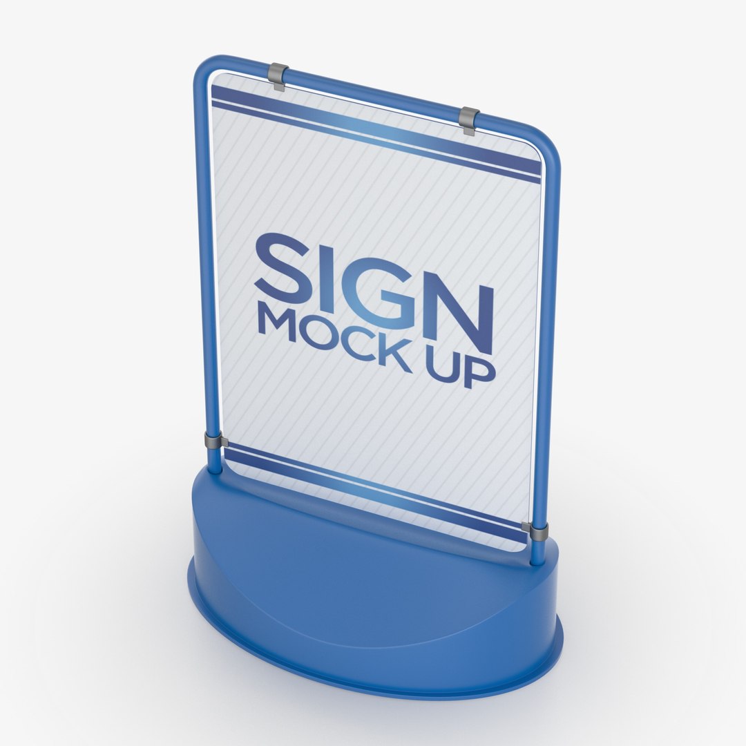 Swing Sign 3D - TurboSquid 1329022