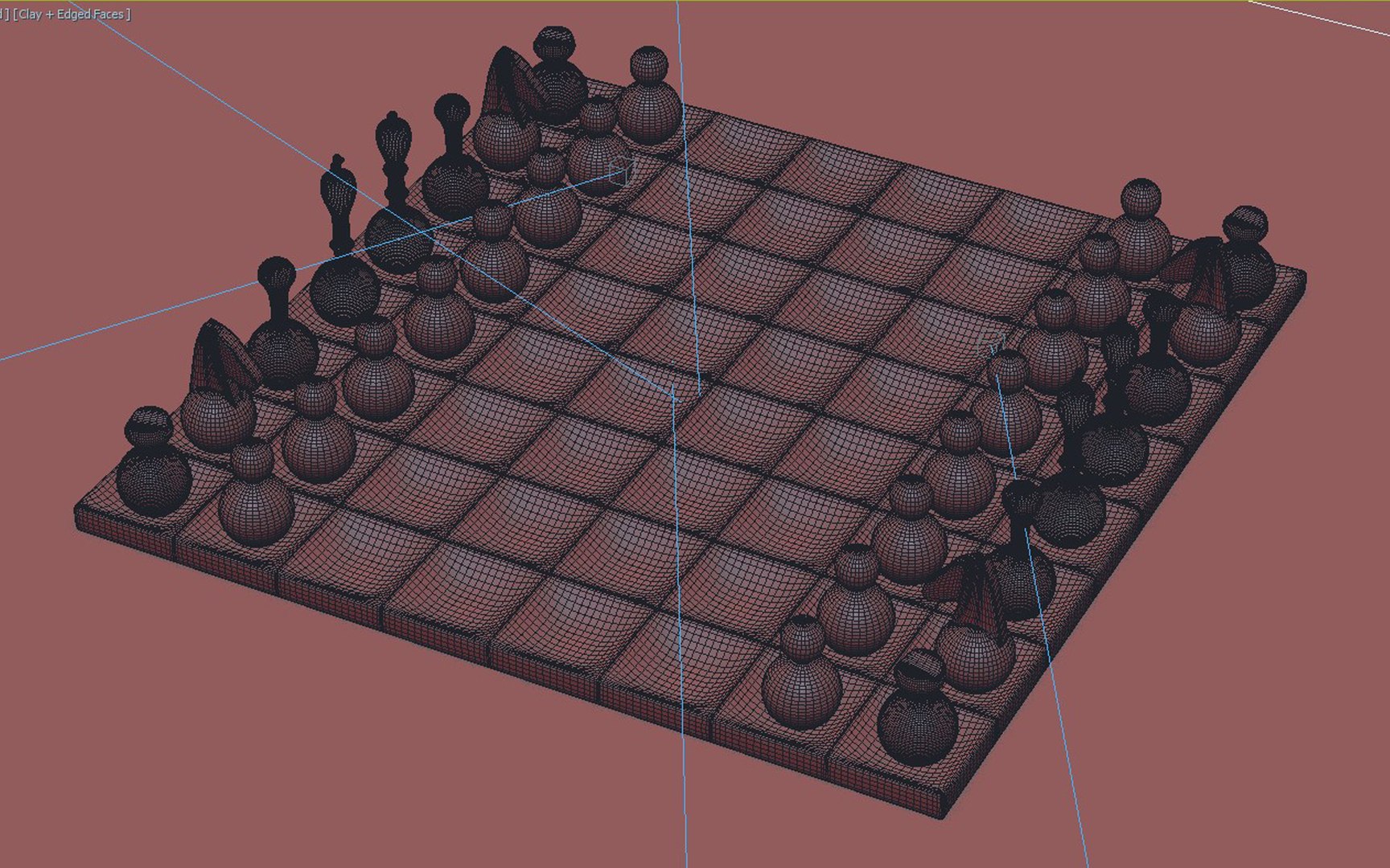 3D Chess Set Wobble model - TurboSquid 1966137