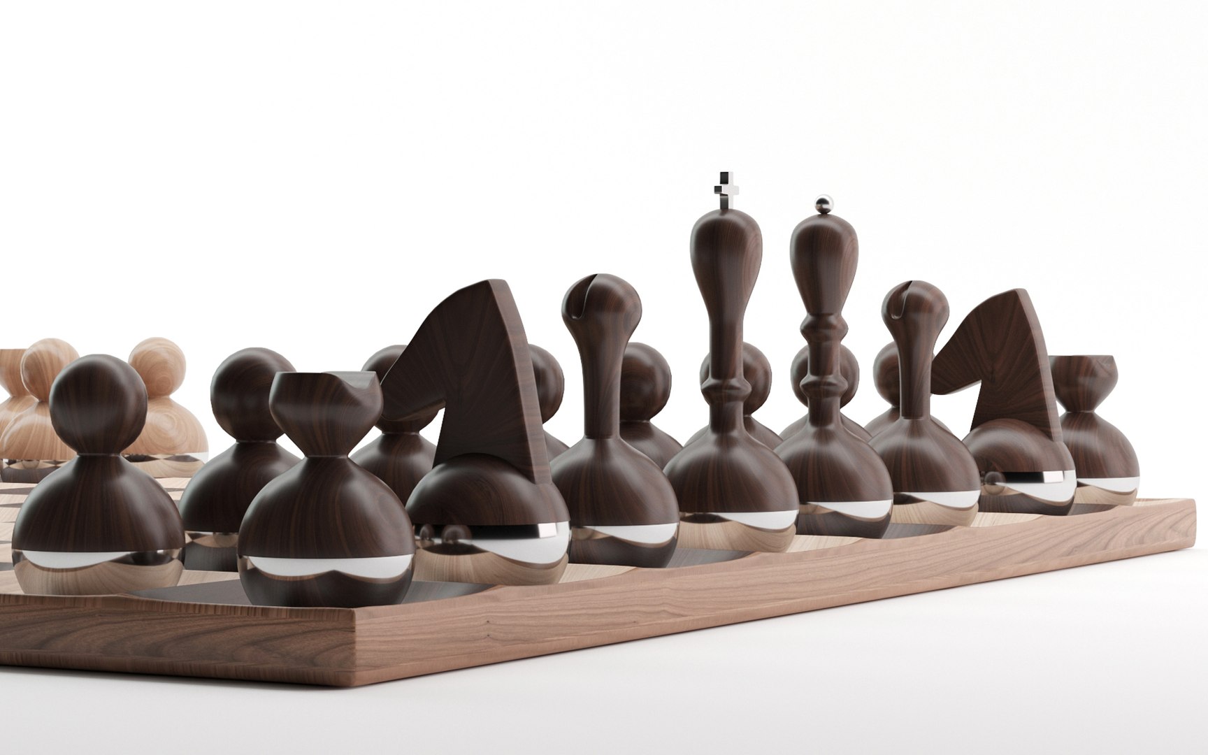 3D Chess Set Wobble model - TurboSquid 1966137