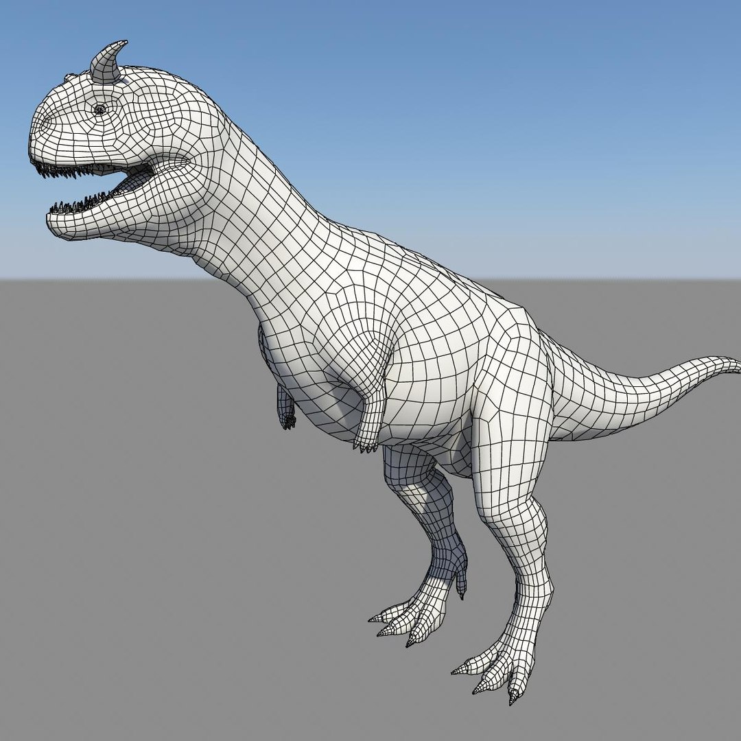 3d model carnotaurus dinosaur sastrei