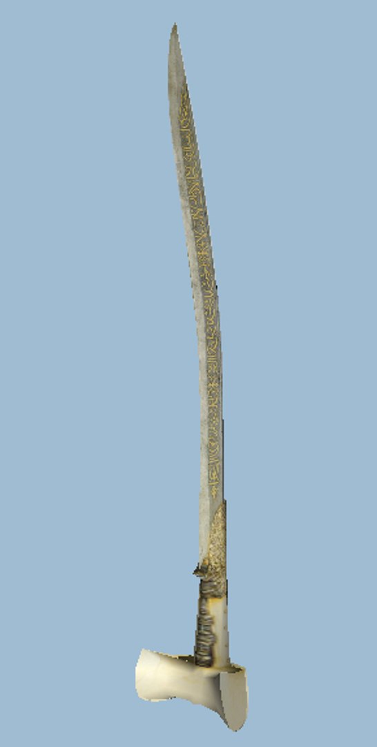 3d Model Turkish Sword