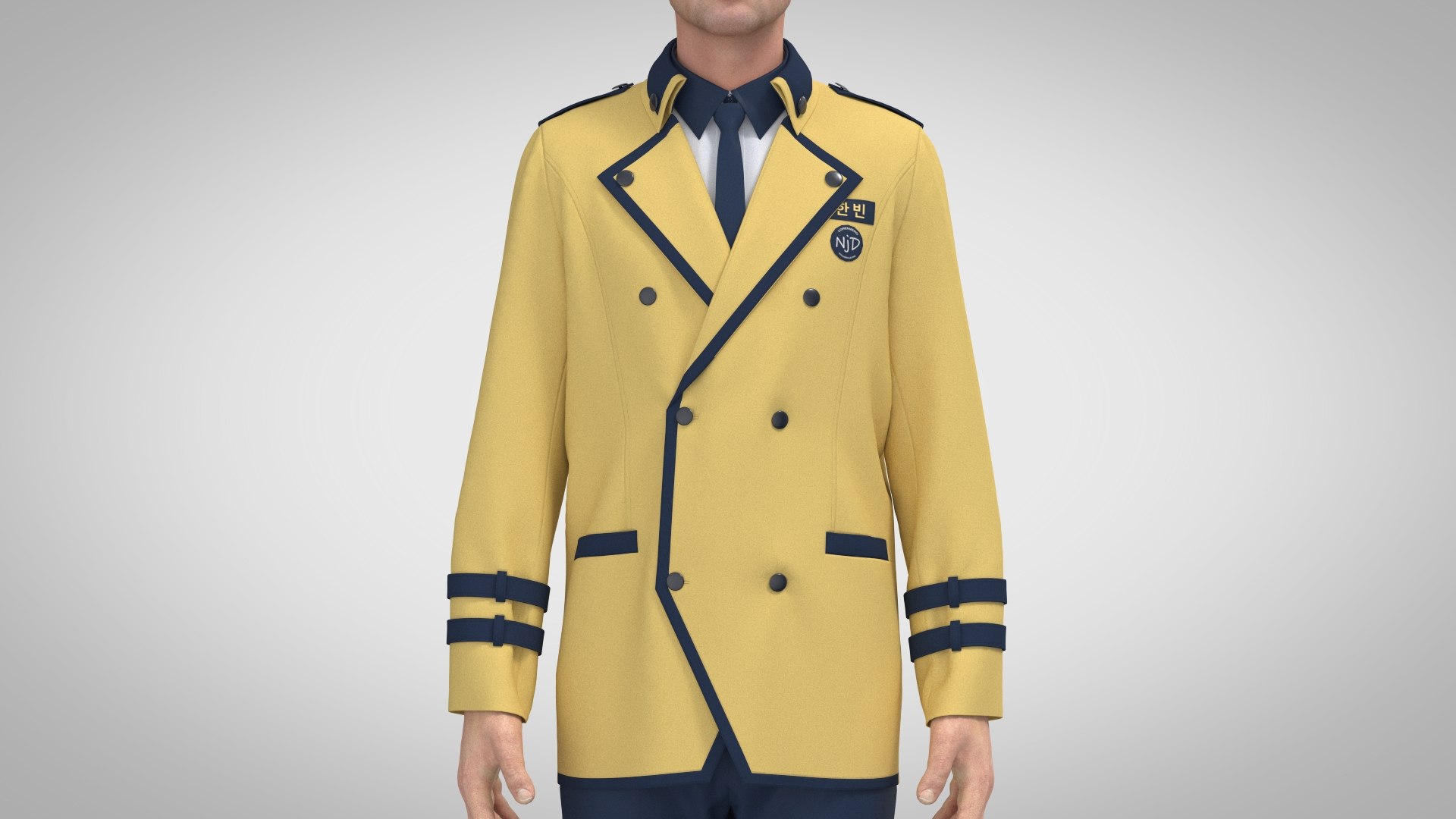 3D Fancy School Uniform - TurboSquid 2114931