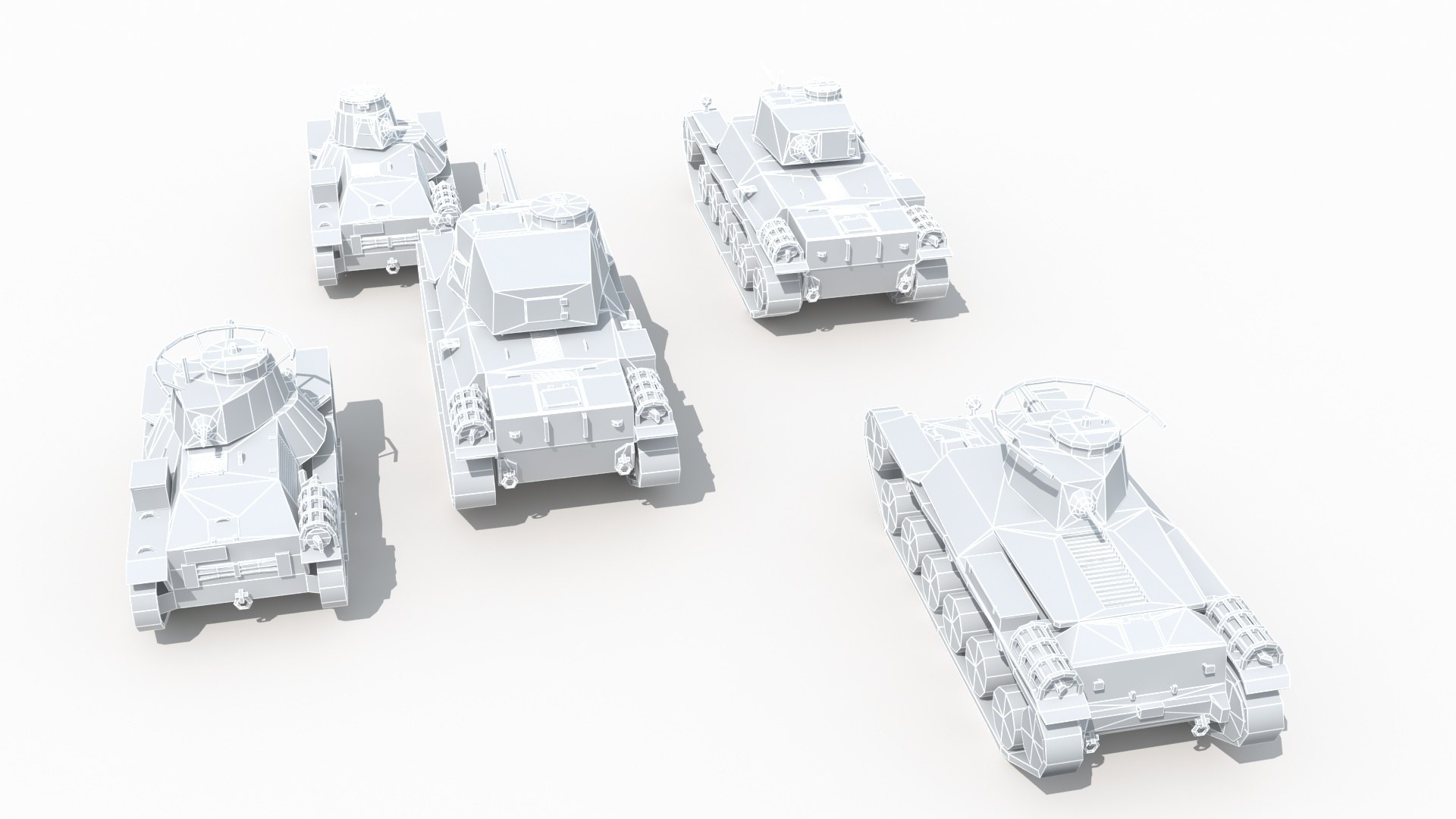 3D Japanese World War II Tanks 1 Model - TurboSquid 2123425