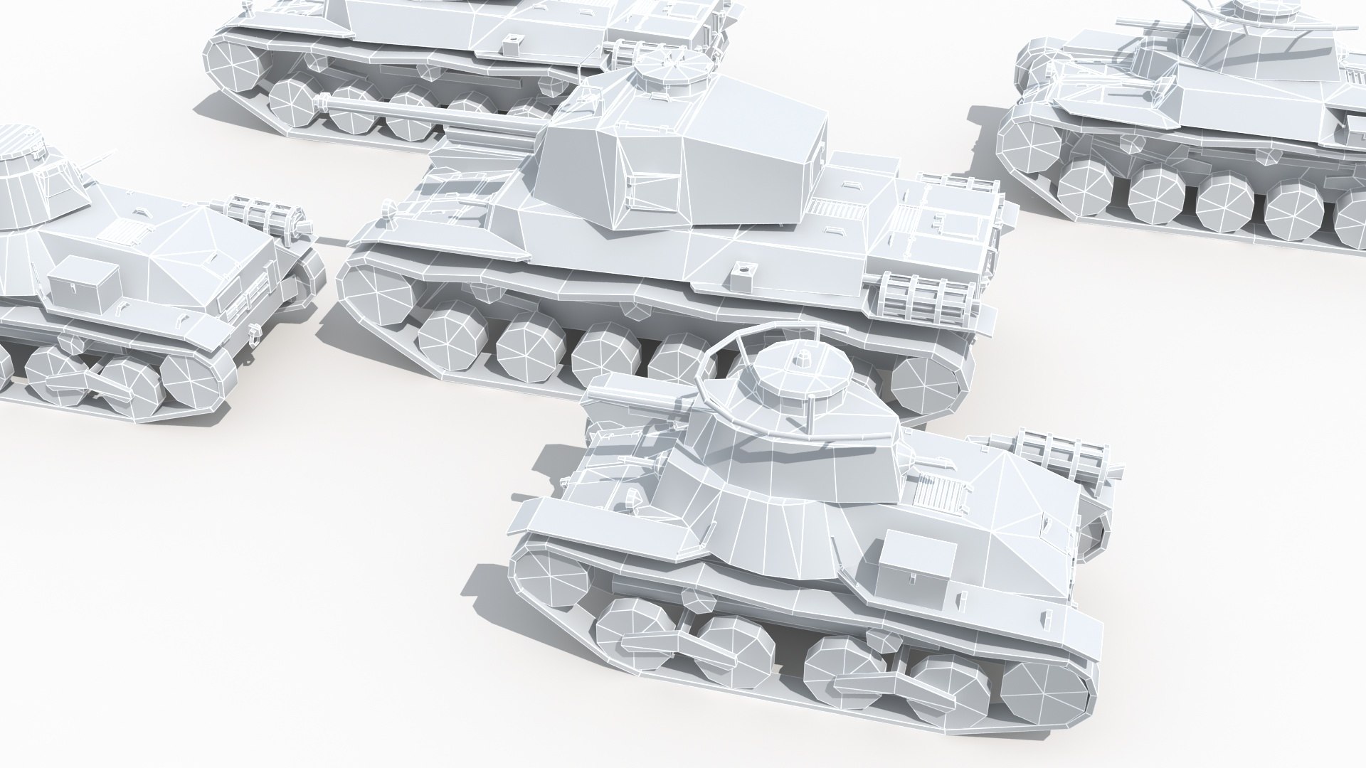 3D Japanese World War II Tanks 1 Model - TurboSquid 2123425