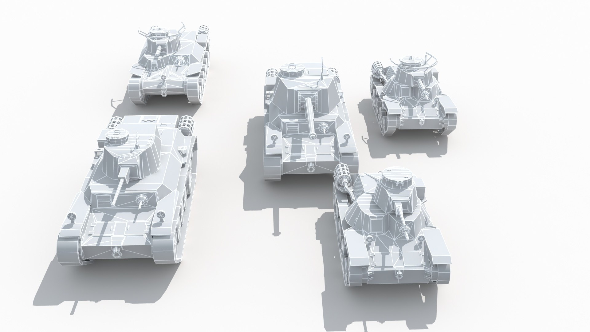 3D Japanese World War II Tanks 1 Model - TurboSquid 2123425