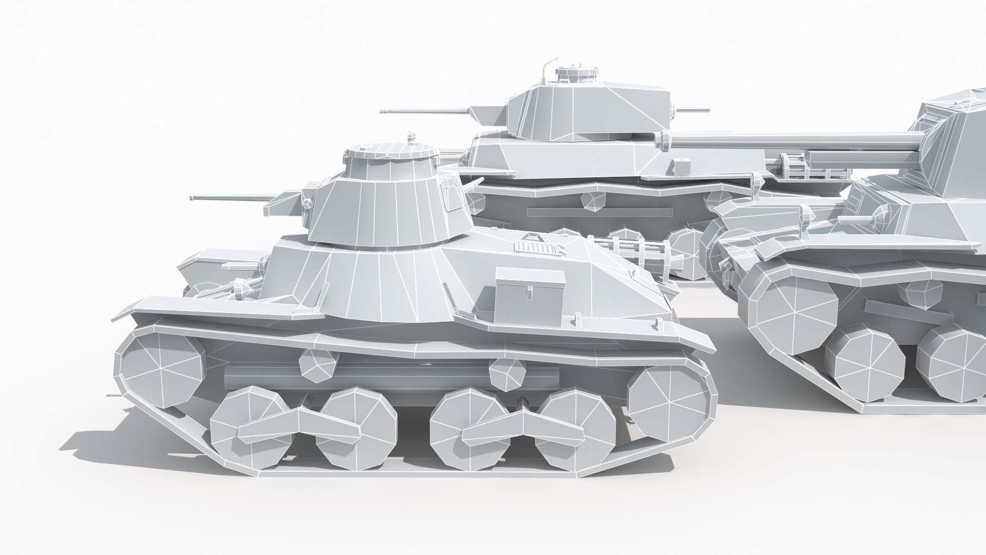 3D Japanese World War II Tanks 1 Model - TurboSquid 2123425