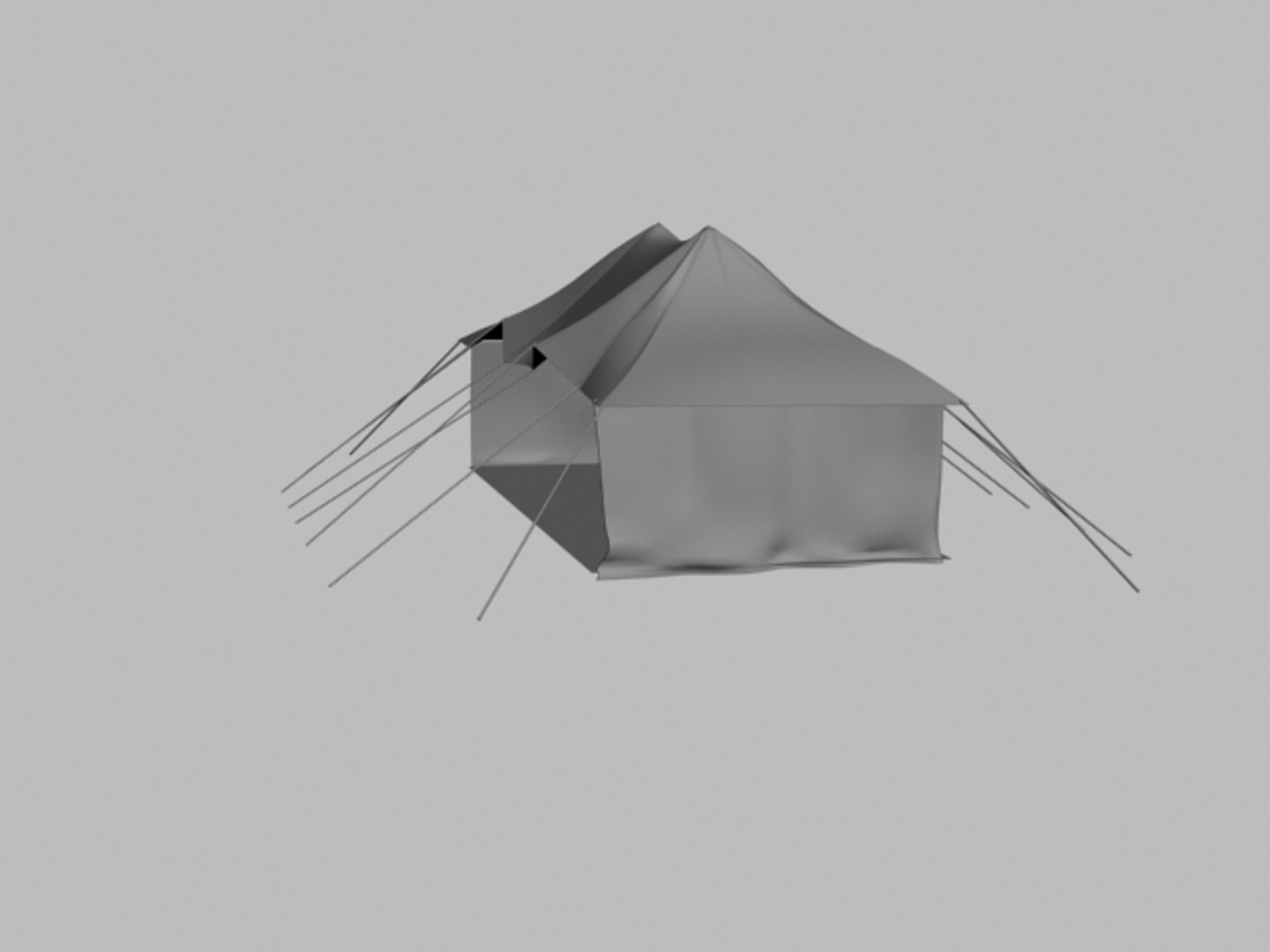 Free Tent Outing Vacation 3d Model