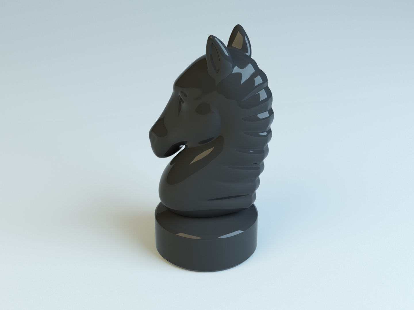 3d chess horse model