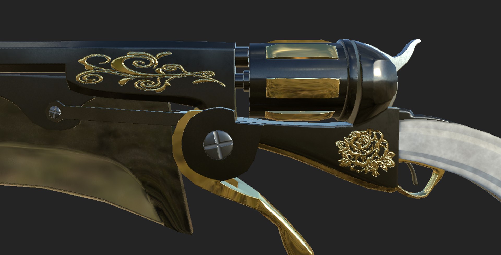 3D Gunblade Low-poly - TurboSquid 1790443