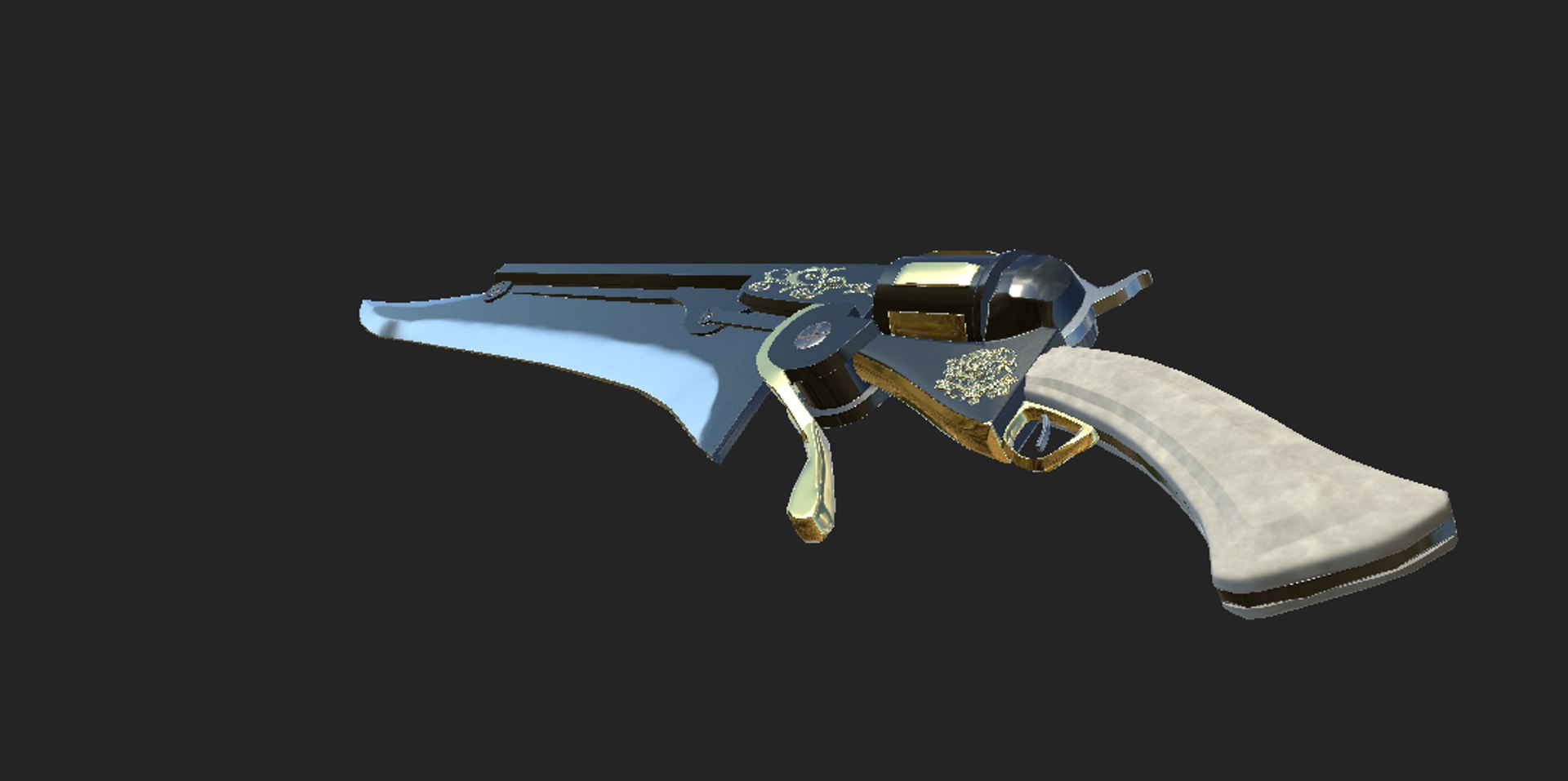 3D Gunblade Low-poly - TurboSquid 1790443