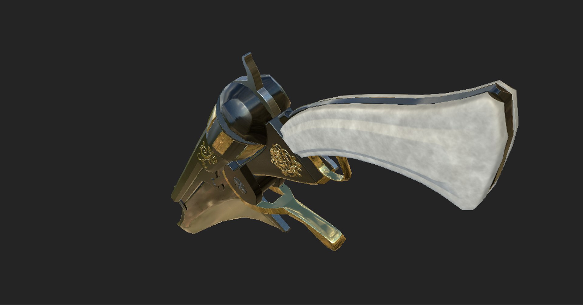 3D Gunblade Low-poly - TurboSquid 1790443