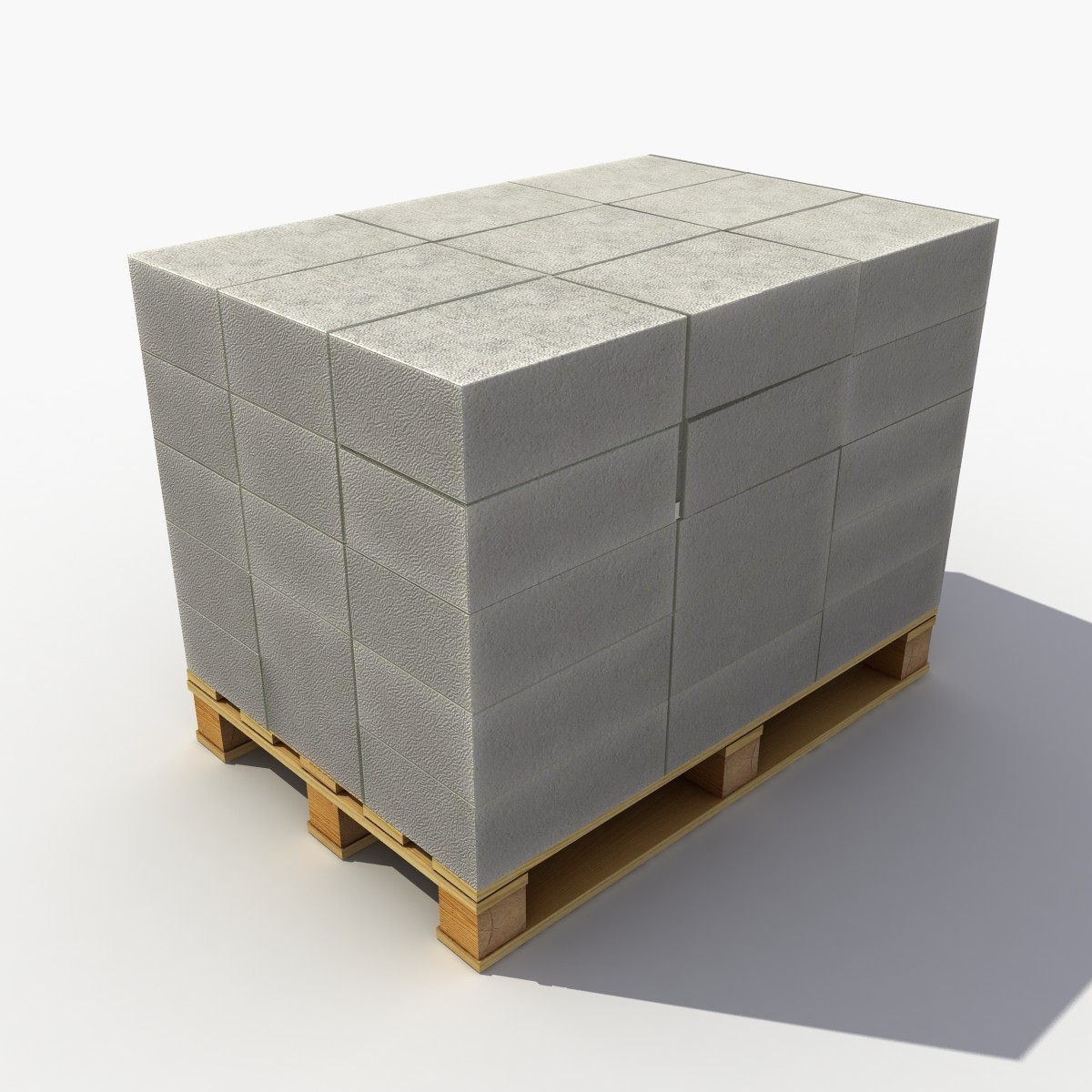 bricks pallet 3d obj
