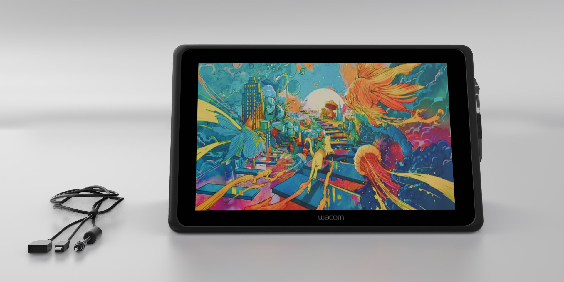 Wacom Cintiq 22 Inch 3D Model - TurboSquid 2291577