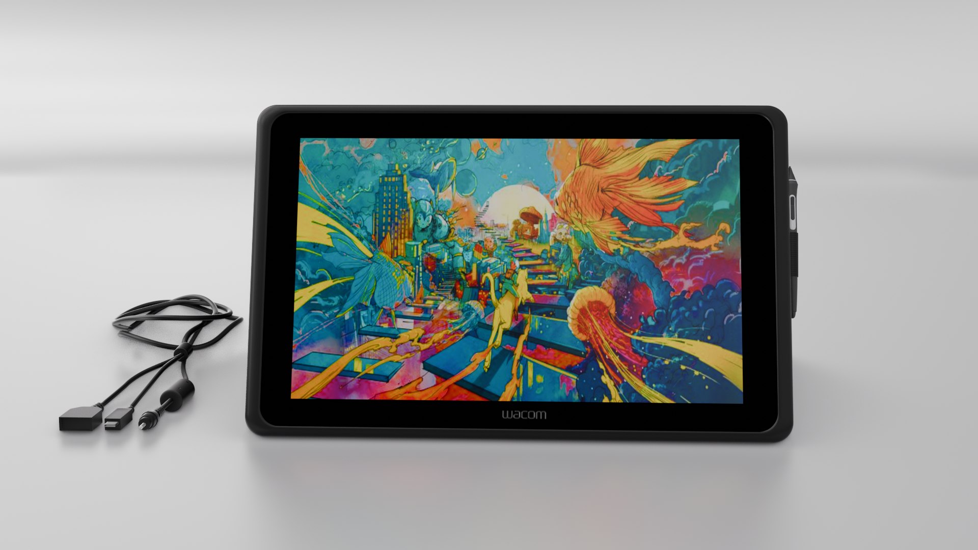 Wacom Cintiq 22 Inch 3D Model - TurboSquid 2291577