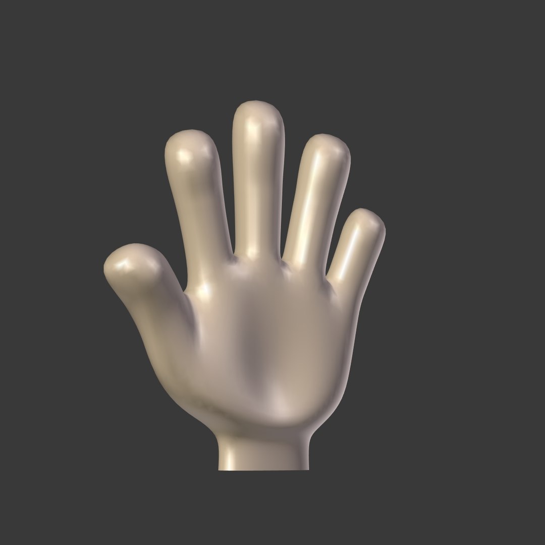 Cartoon hand 3D model - TurboSquid 1485521