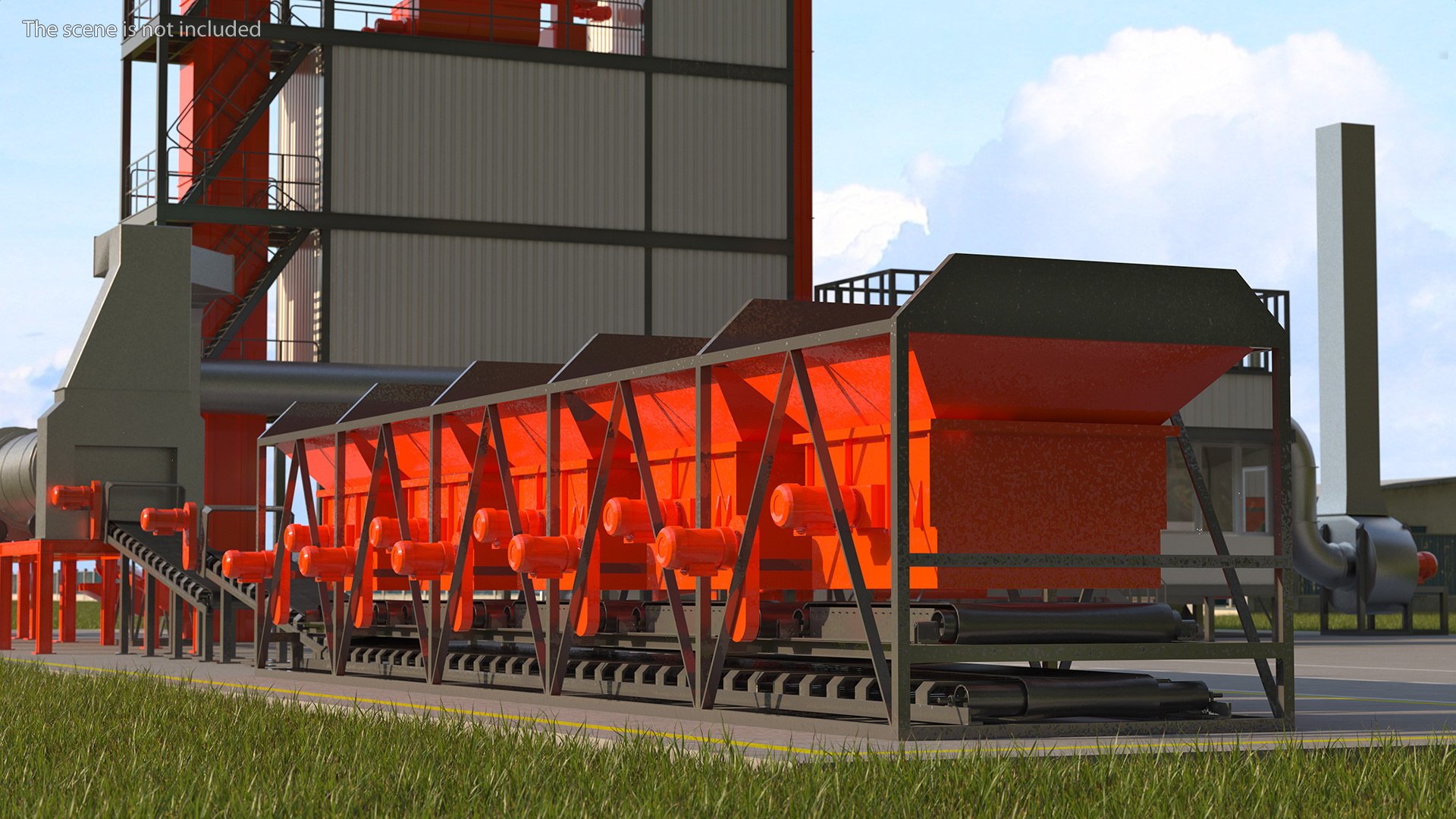 Stationary Asphalt Mixing Plant 3D model - TurboSquid 1720128