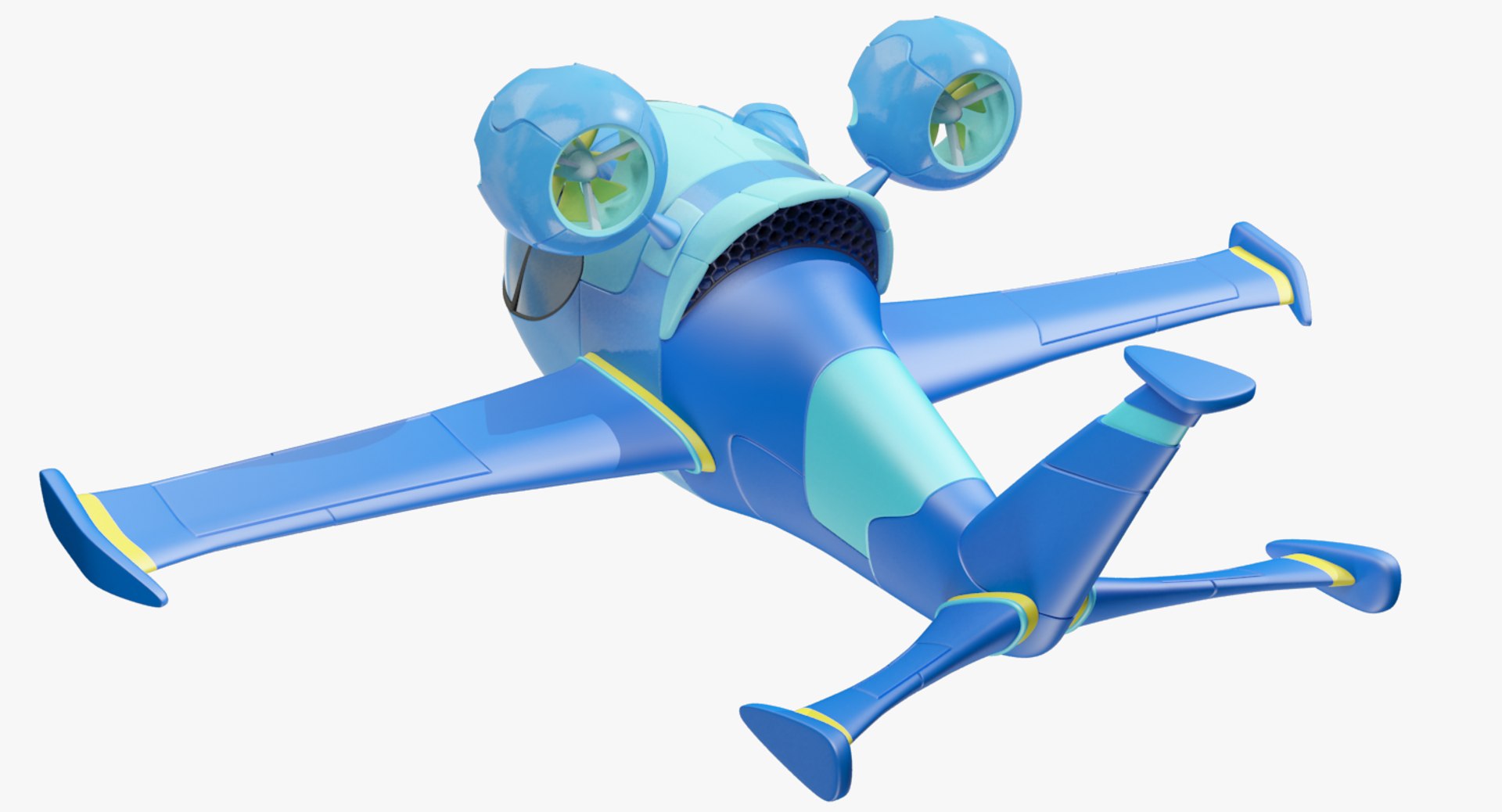 Stylized Science Fiction Aircraft 3D Model - TurboSquid 1188822