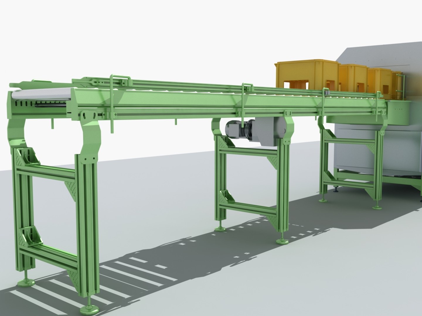 Industrial Equipment 8-Box Washing Machines Automatic Assembly Line 3D ...