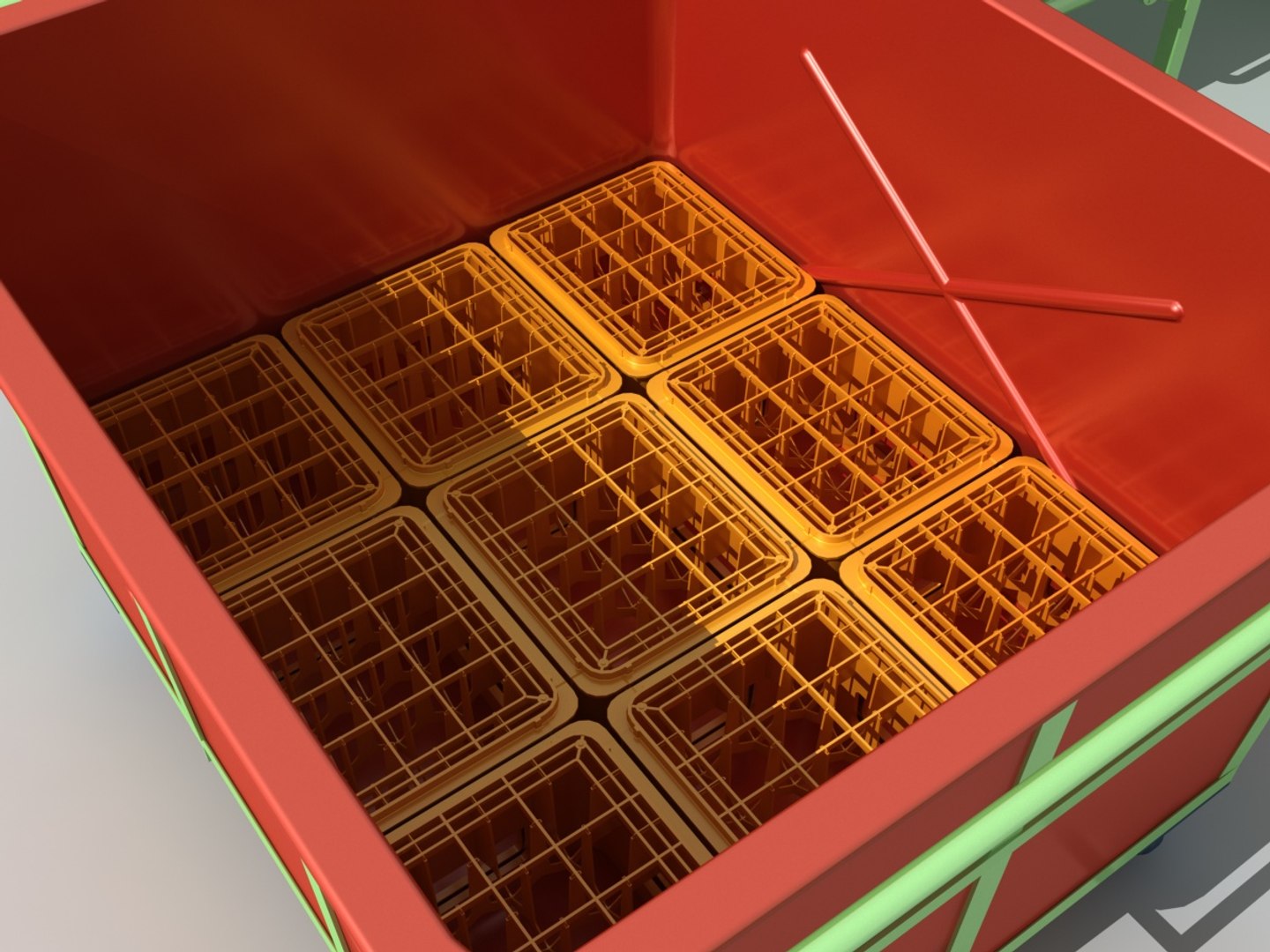 Industrial Equipment 8-Box Washing Machines Automatic Assembly Line 3D ...