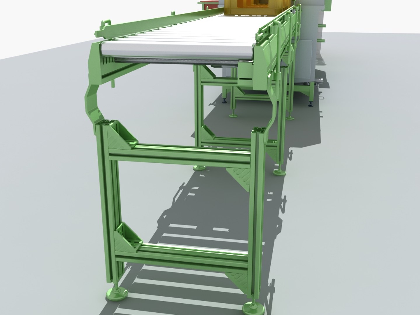 Industrial Equipment 8-Box Washing Machines Automatic Assembly Line 3D ...