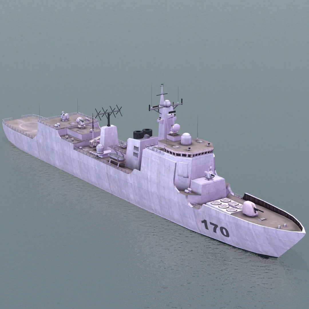 3ds Max Lanzhou Type 052c