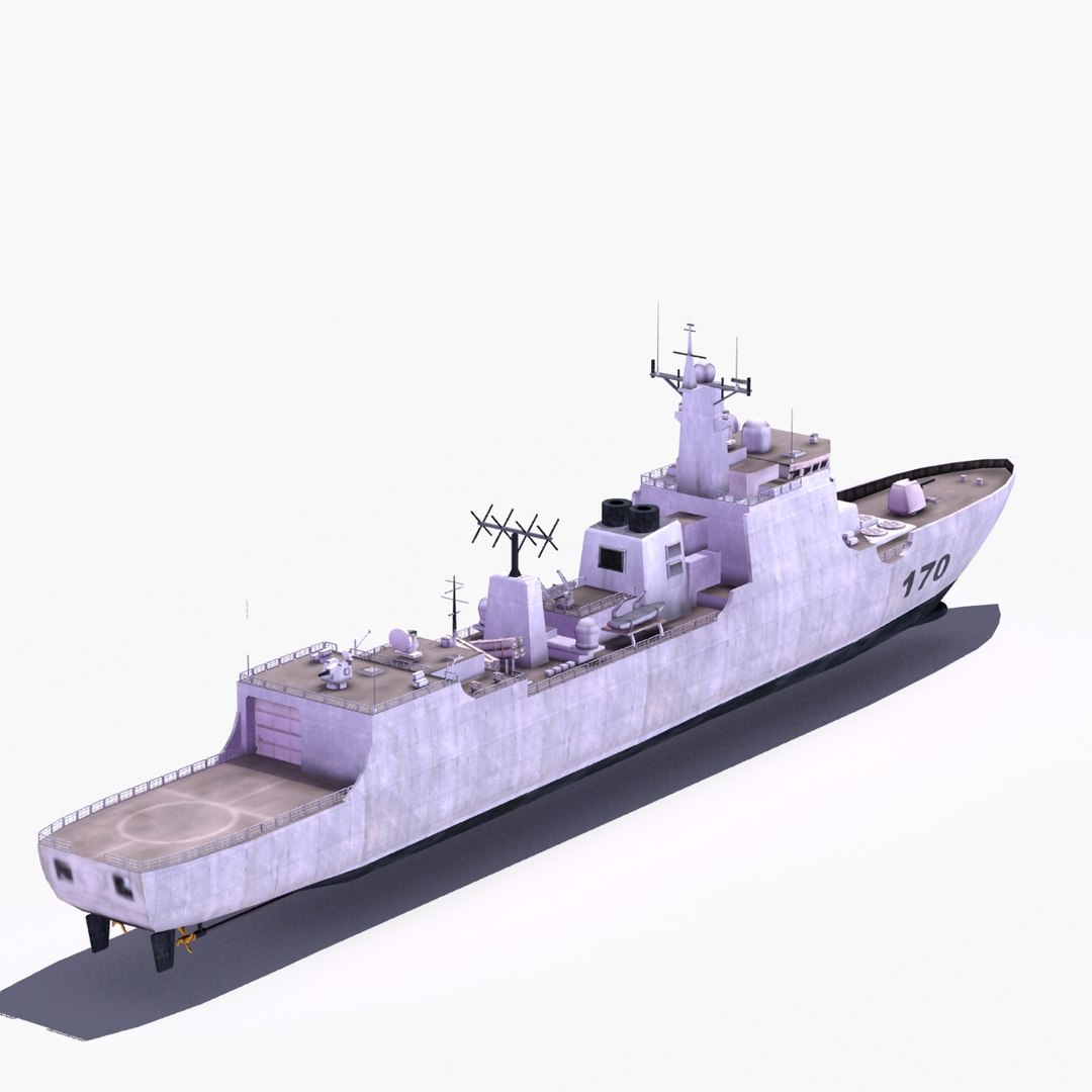 3ds Max Lanzhou Type 052c
