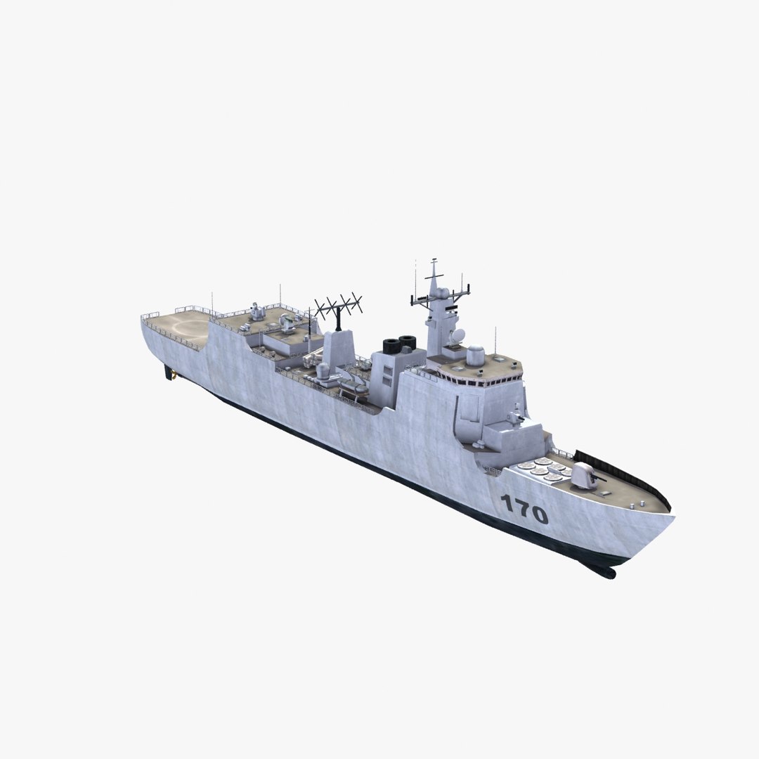 3ds Max Lanzhou Type 052c