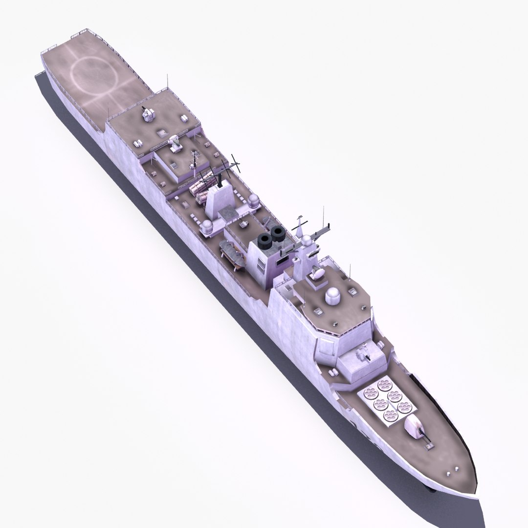 3ds Max Lanzhou Type 052c