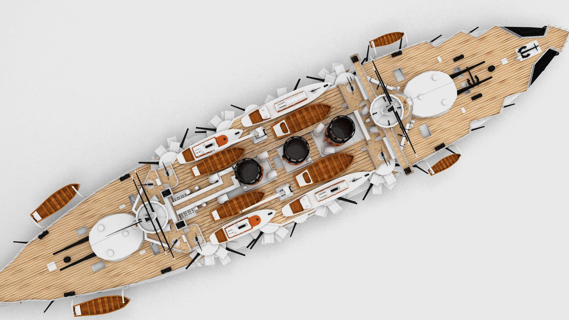 Battleship Russian Fleet 3d Model