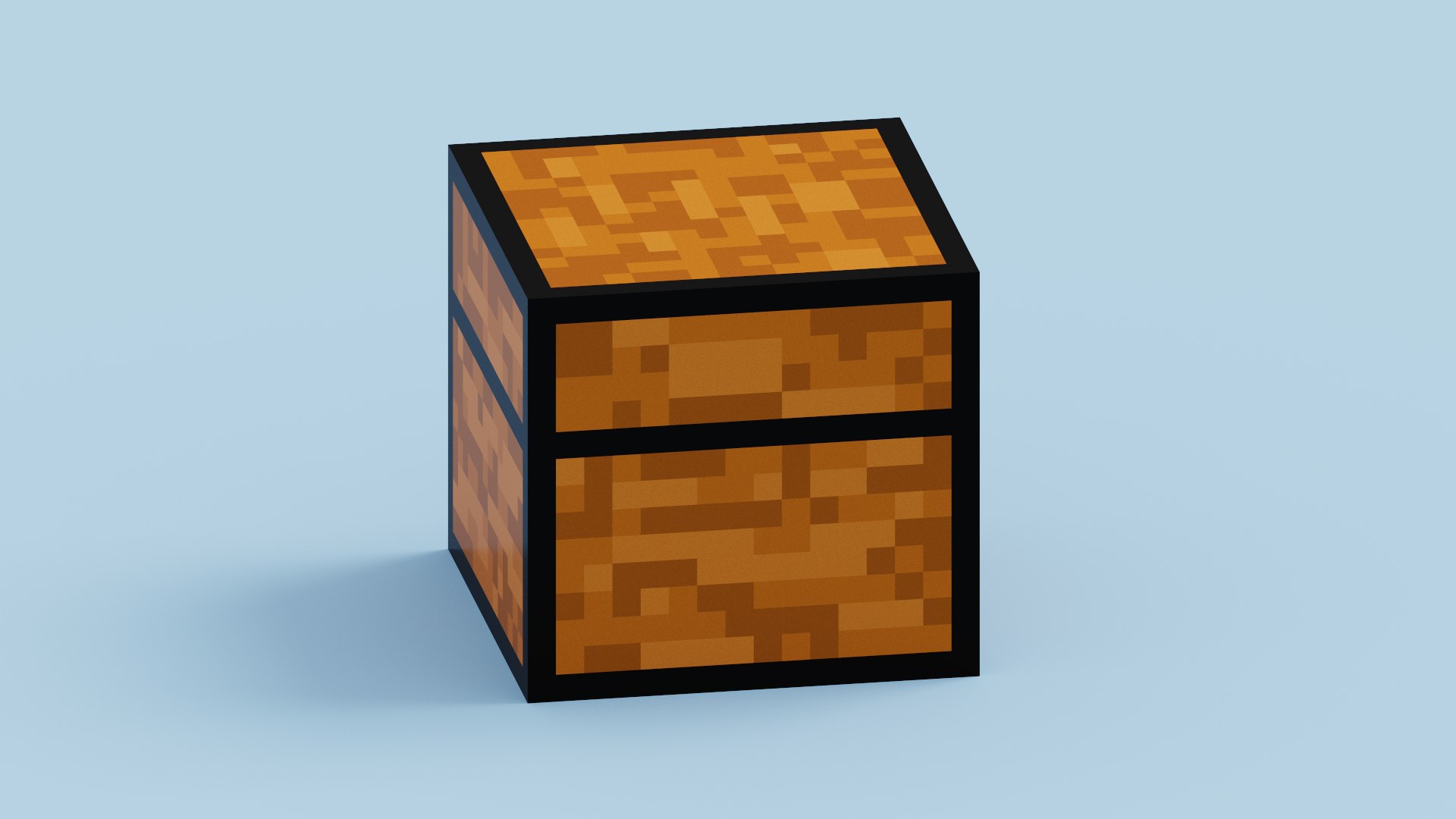 3D Minecraft Chest - TurboSquid 2205655