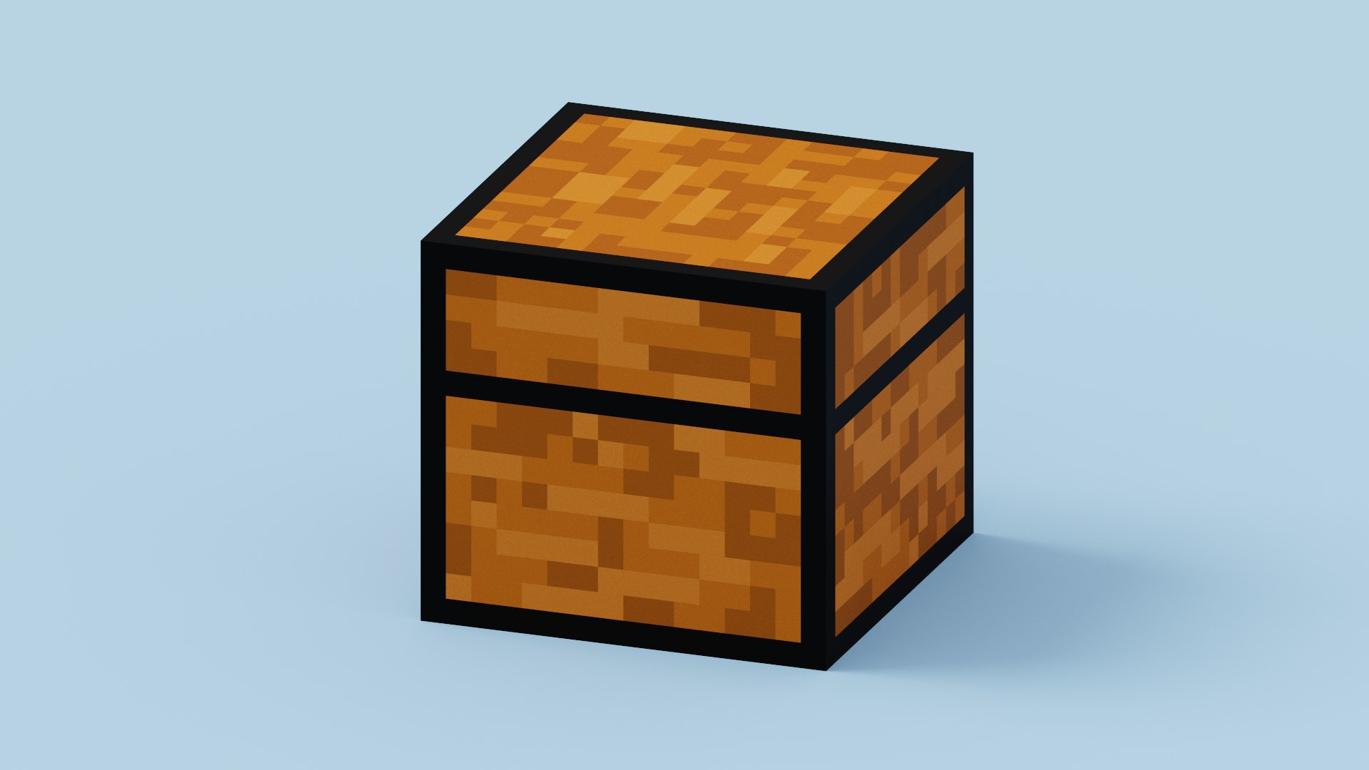 3D Minecraft Chest - TurboSquid 2205655