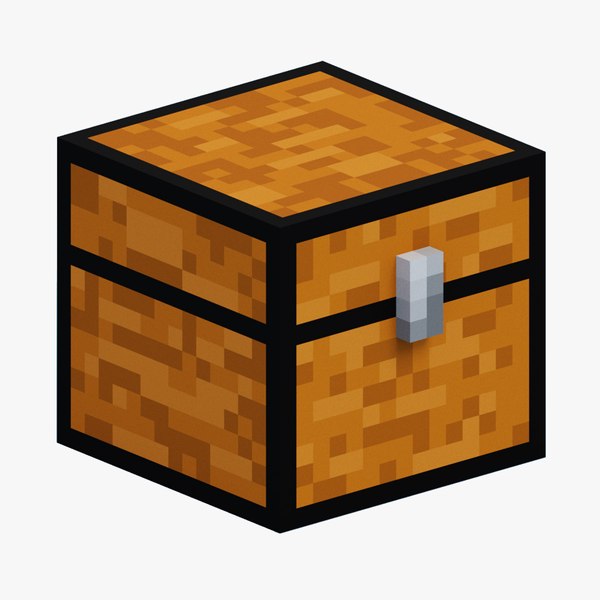 modelo 3d Cofre de Minecraft - TurboSquid 2205655