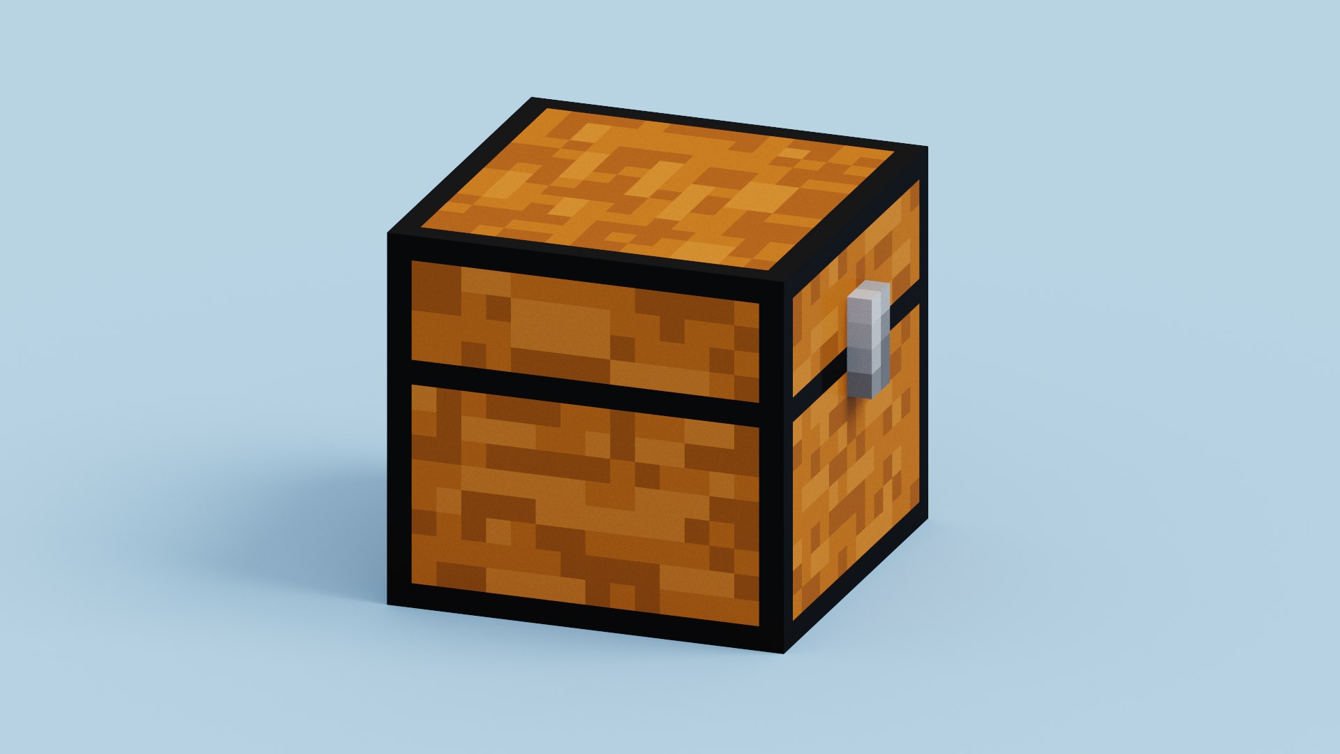 3D Minecraft Chest - TurboSquid 2205655
