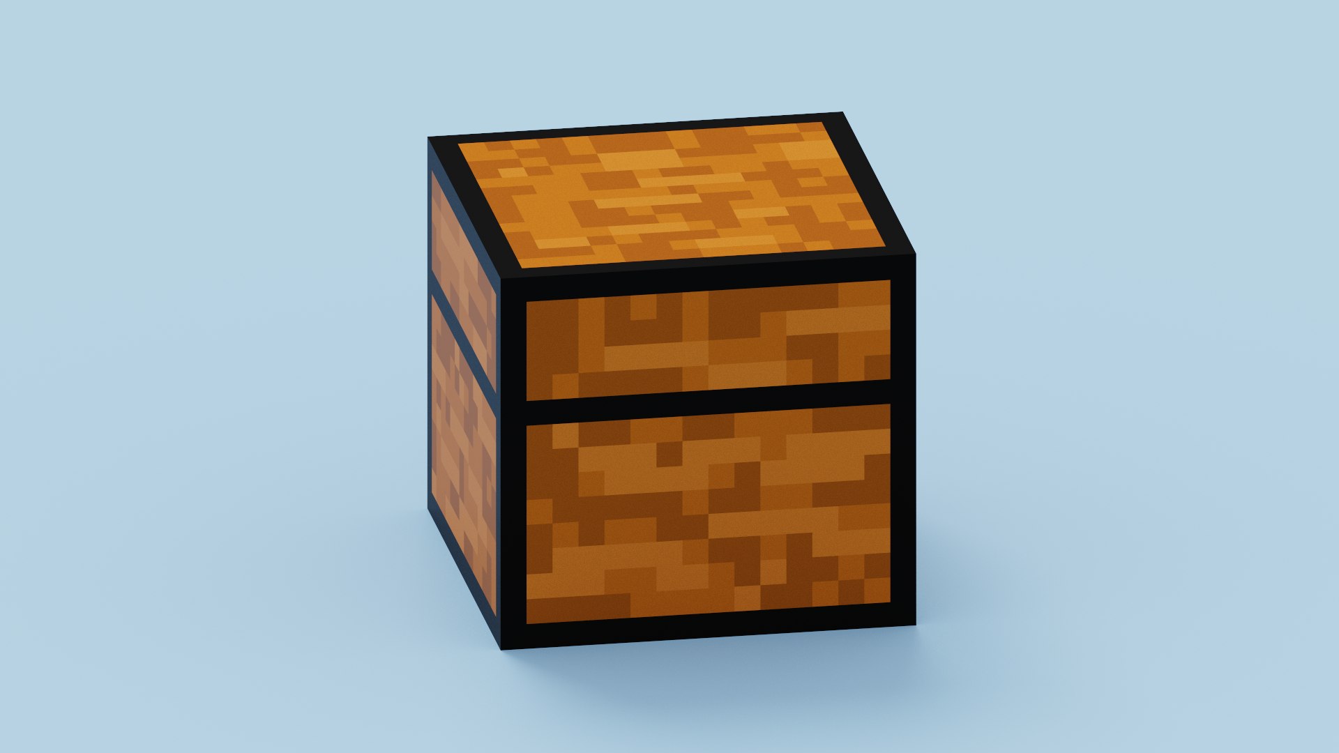 3D Minecraft Chest - TurboSquid 2205655