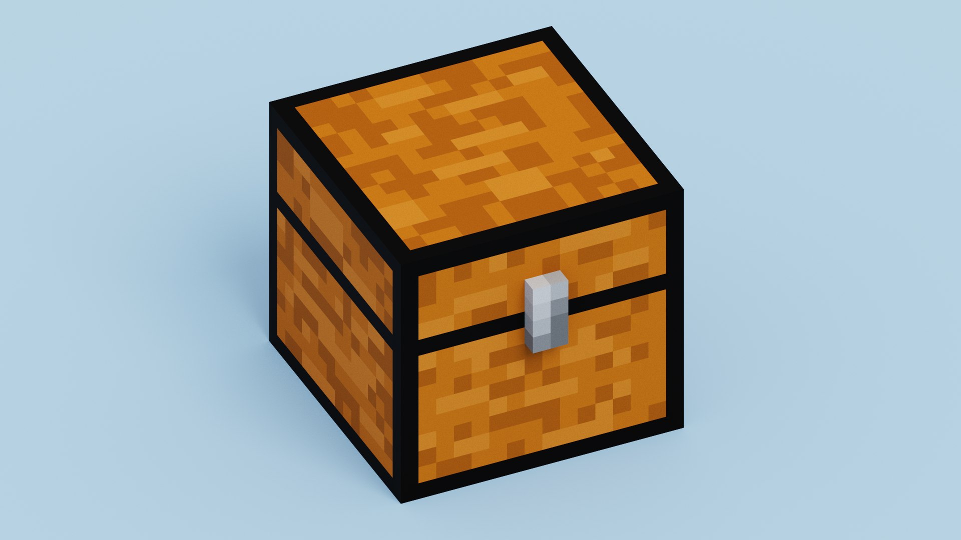 3D Minecraft Chest - TurboSquid 2205655