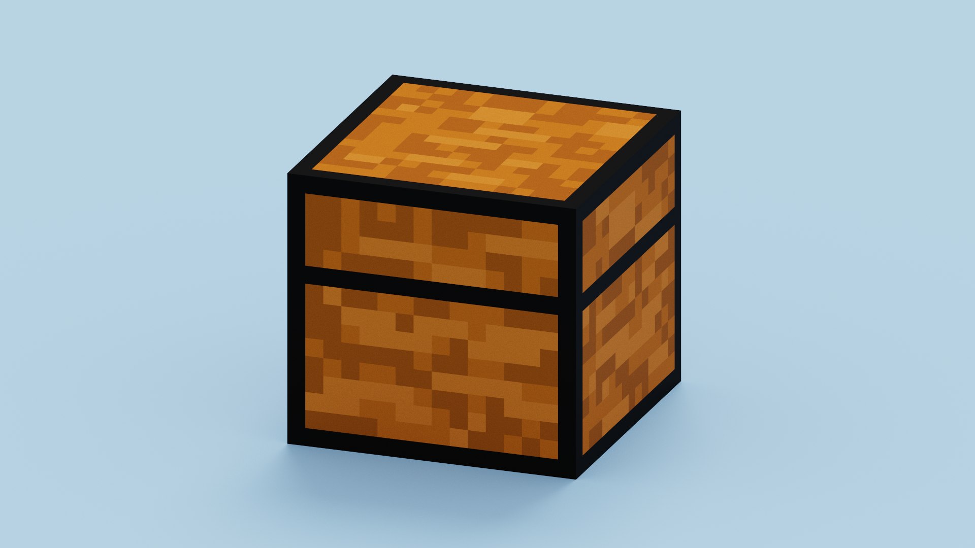 3D Minecraft Chest - TurboSquid 2205655