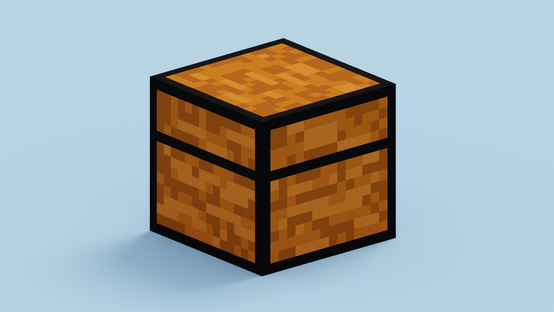 3D Minecraft Chest - TurboSquid 2205655
