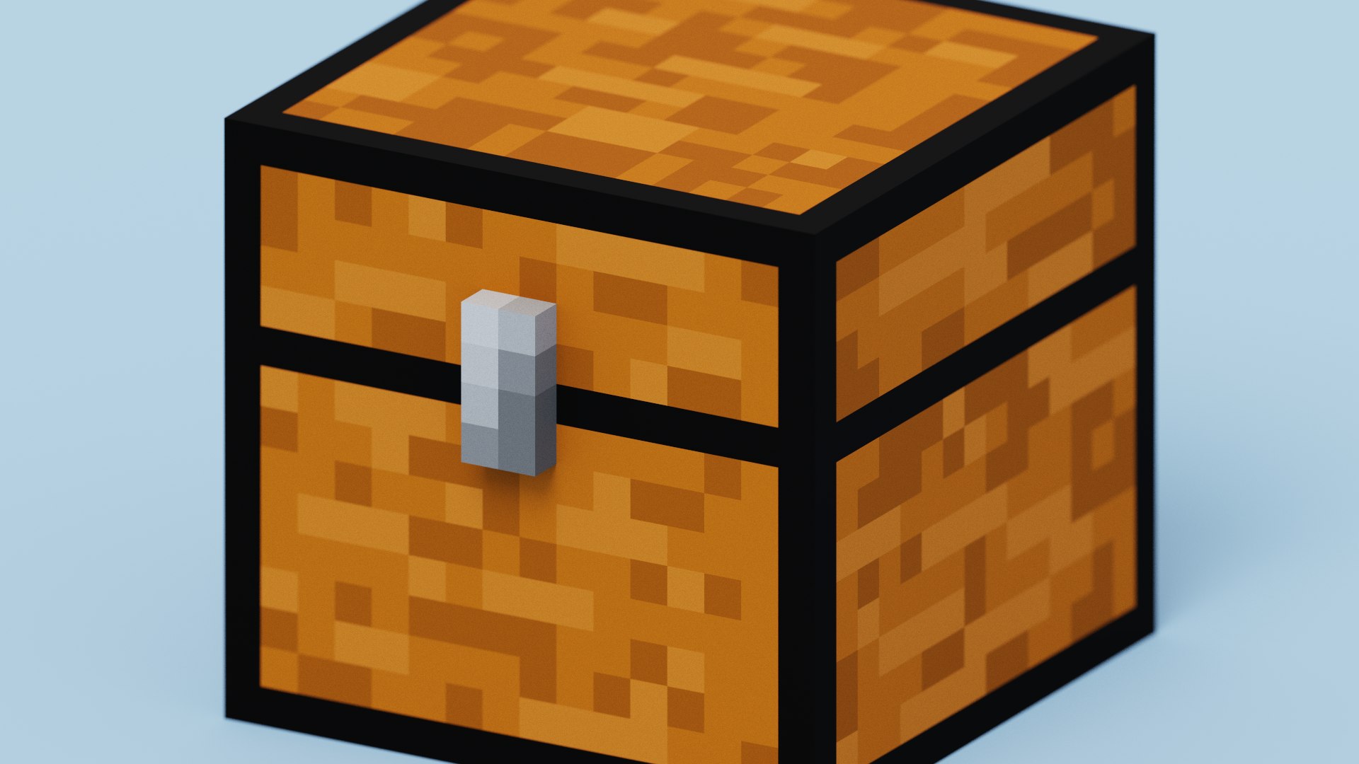 3D Minecraft Chest - TurboSquid 2205655