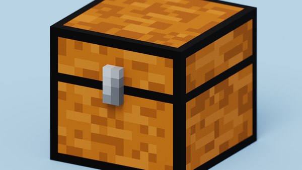 modelo 3d Cofre de Minecraft - TurboSquid 2205655