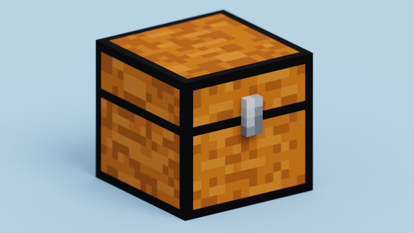 modelo 3d Cofre de Minecraft - TurboSquid 2205655