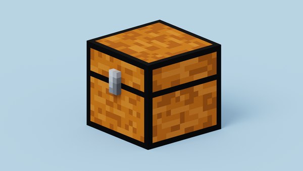 modelo 3d Cofre de Minecraft - TurboSquid 2205655