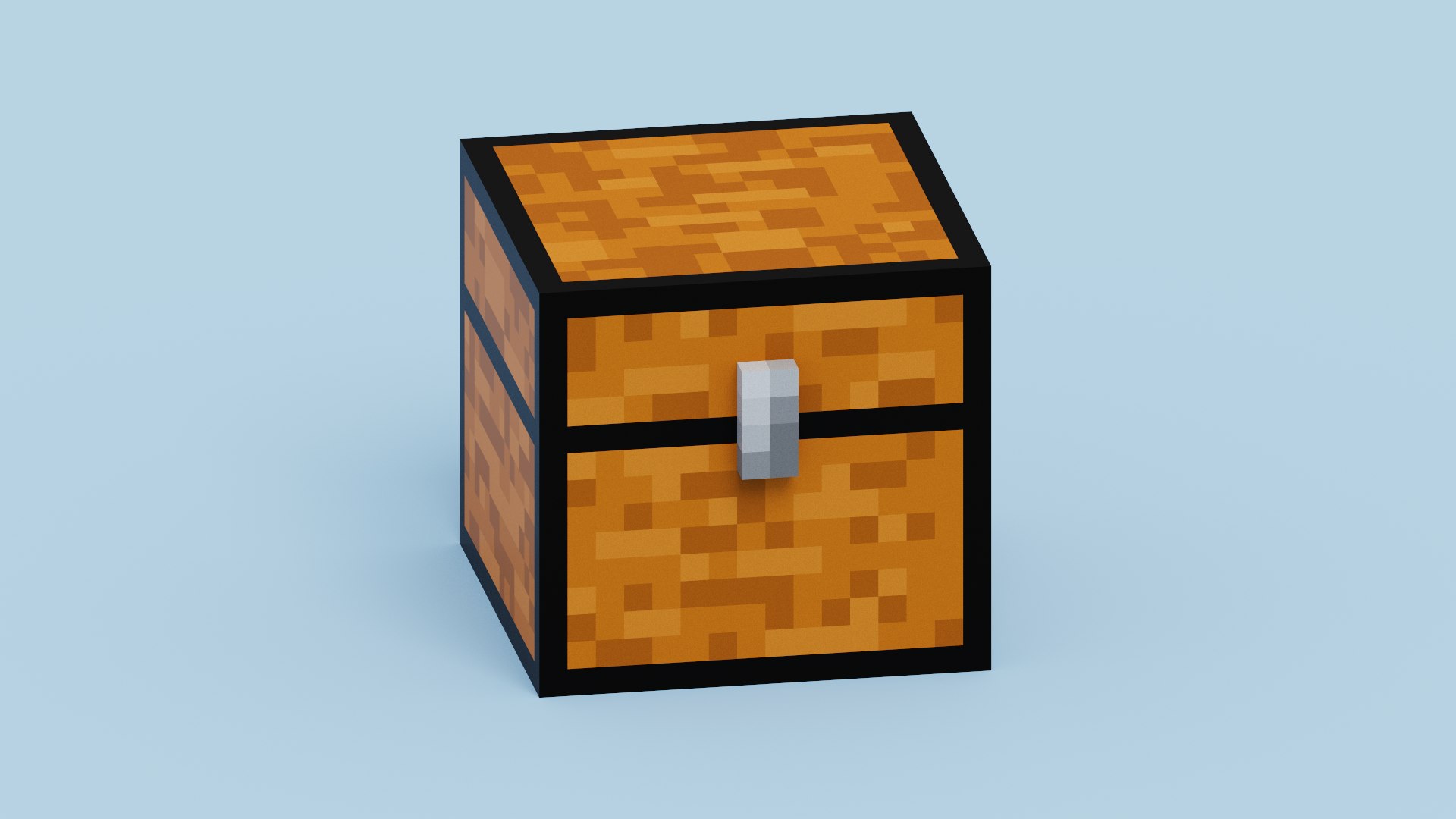 3D Minecraft Chest - TurboSquid 2205655