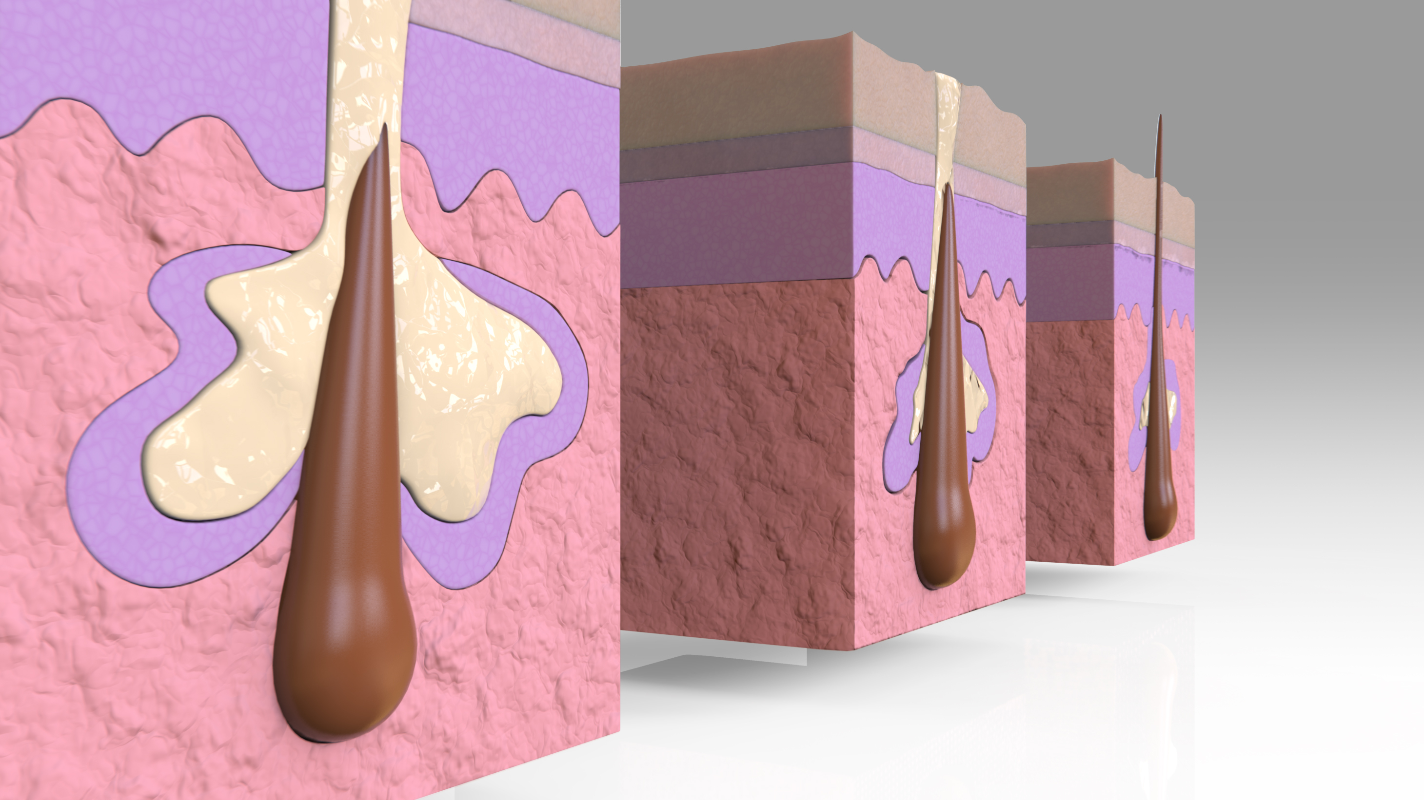 3D human skin hair - TurboSquid 1507084