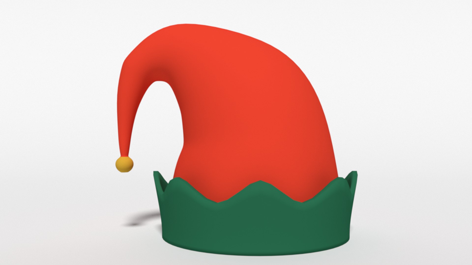 3D elf s hat cartoon model - TurboSquid 1475934
