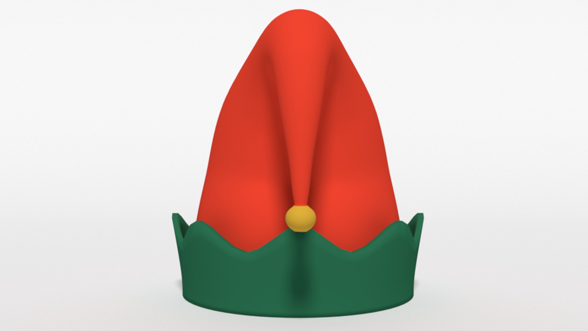 3D elf s hat cartoon model - TurboSquid 1475934