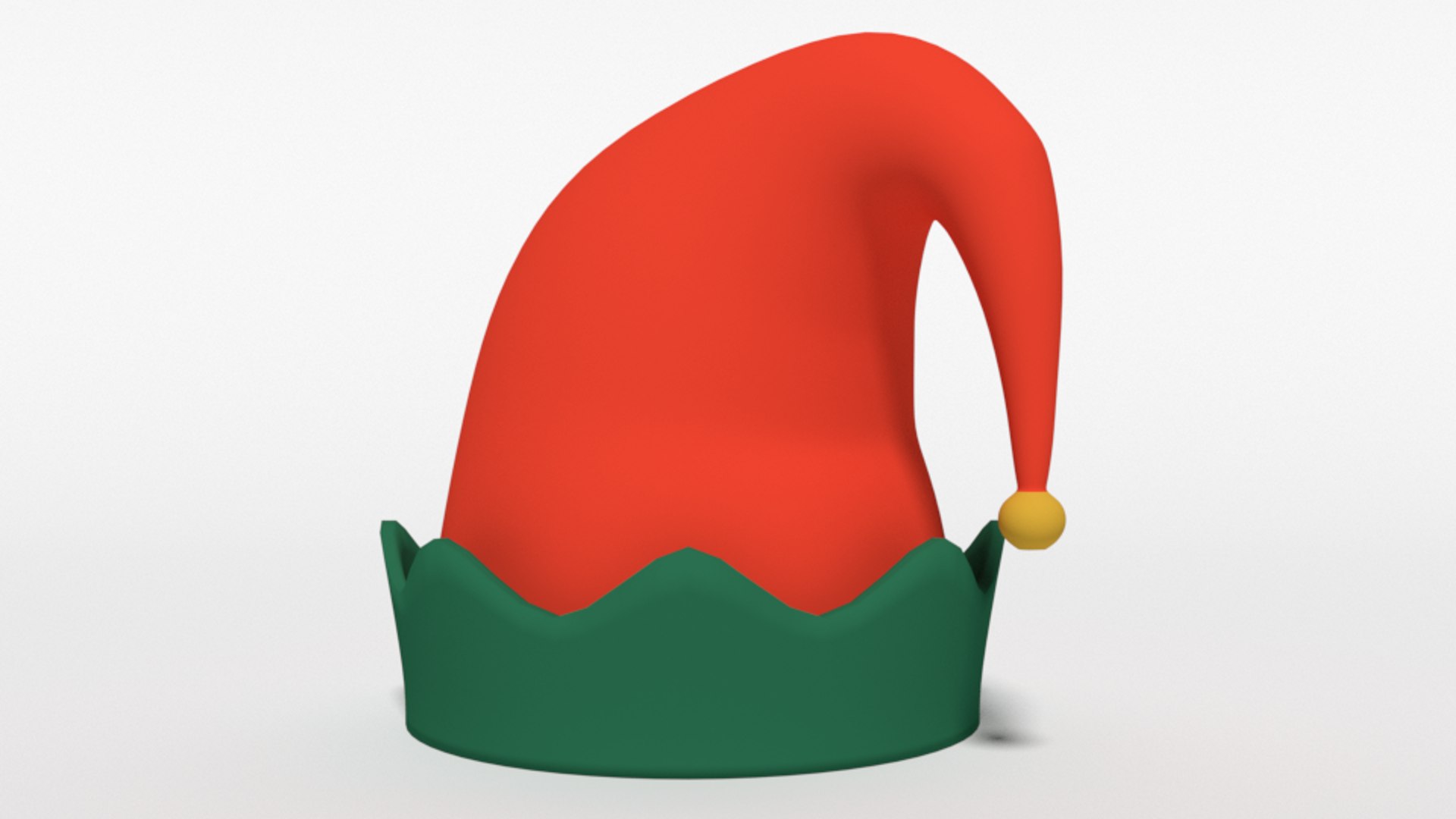 3D elf s hat cartoon model - TurboSquid 1475934