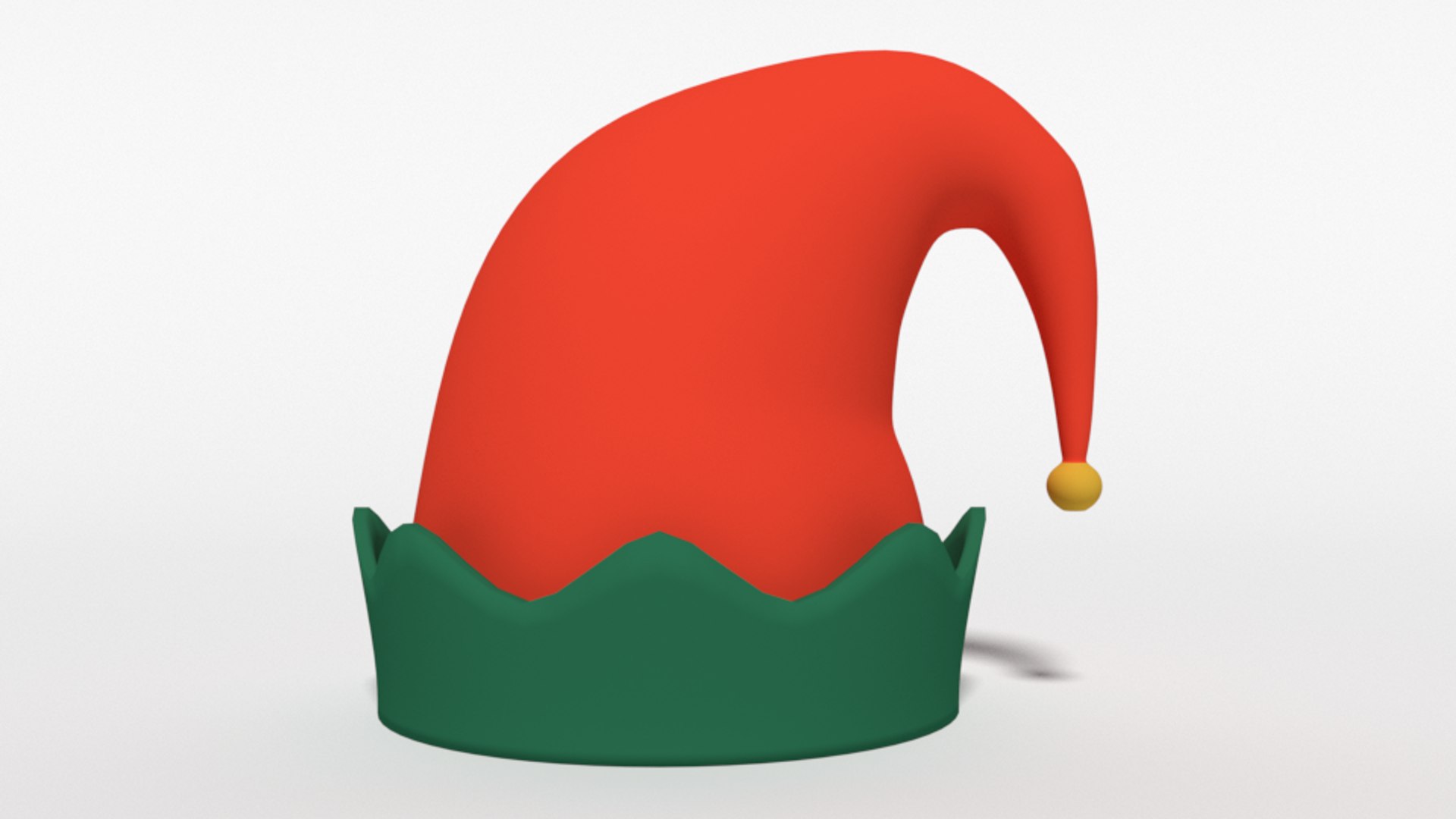 3D elf s hat cartoon model - TurboSquid 1475934