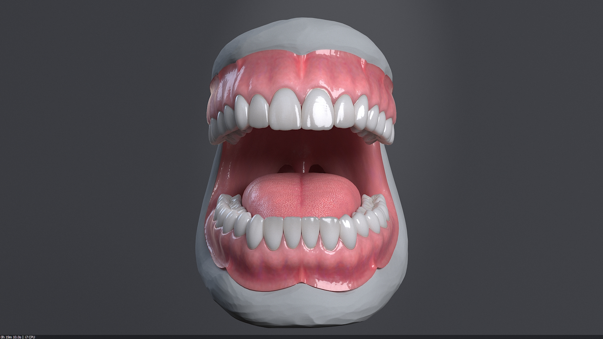 Teeth With Head 3D Model - TurboSquid 2345191